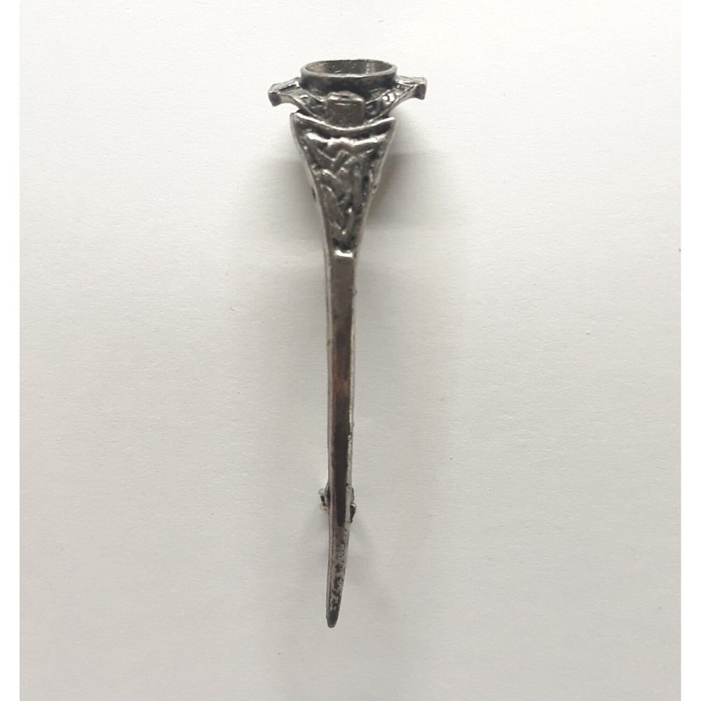 Vintage Mizpah Watchtower Irish Pin Brooch 2.5" Long … - Gem